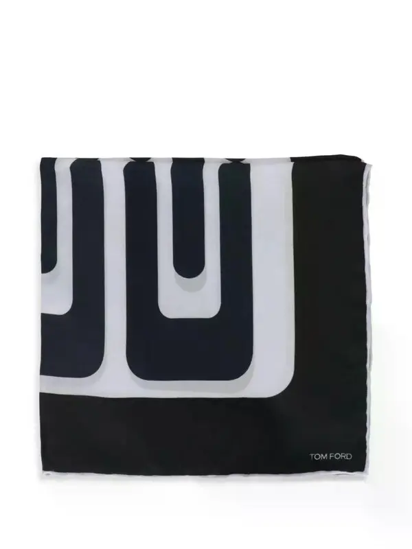 TOM FORD Geometric-print Pocket Square