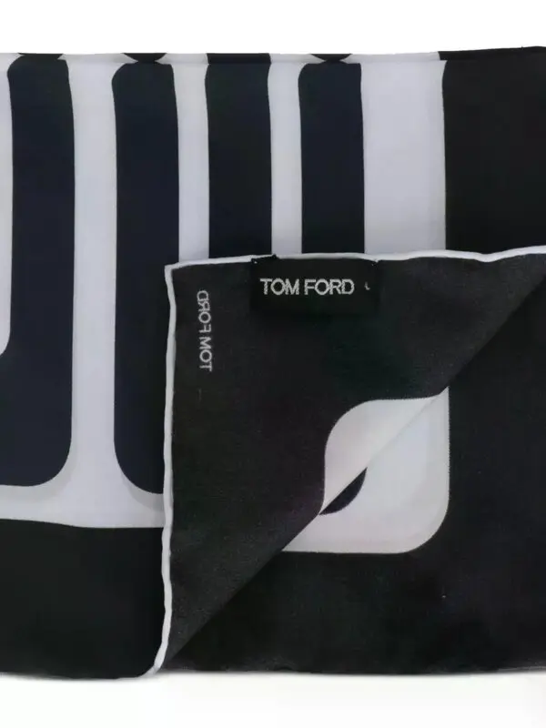 TOM FORD Geometric-print Pocket Square