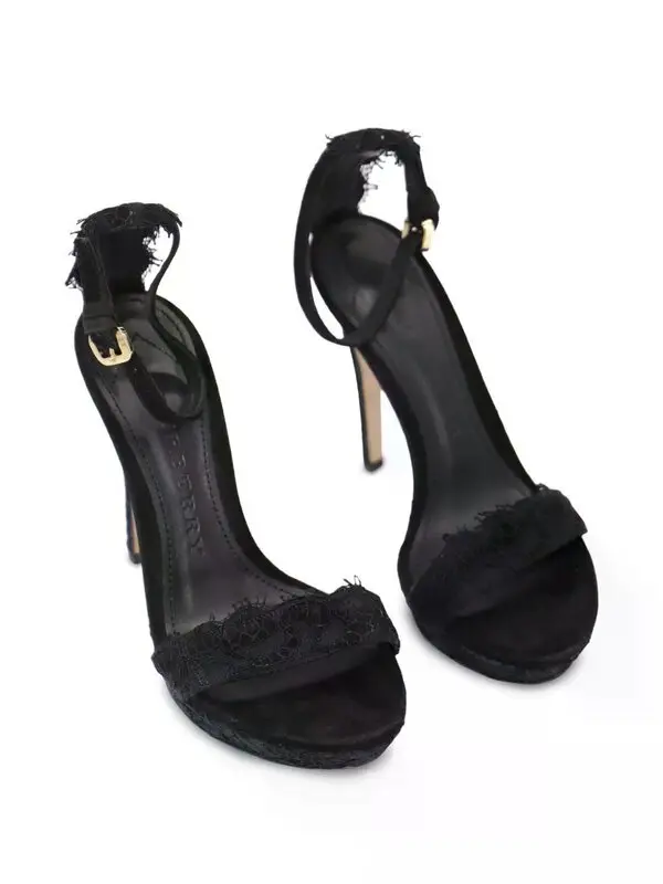 Burberry Polesden Lace-trim Platform Sandals