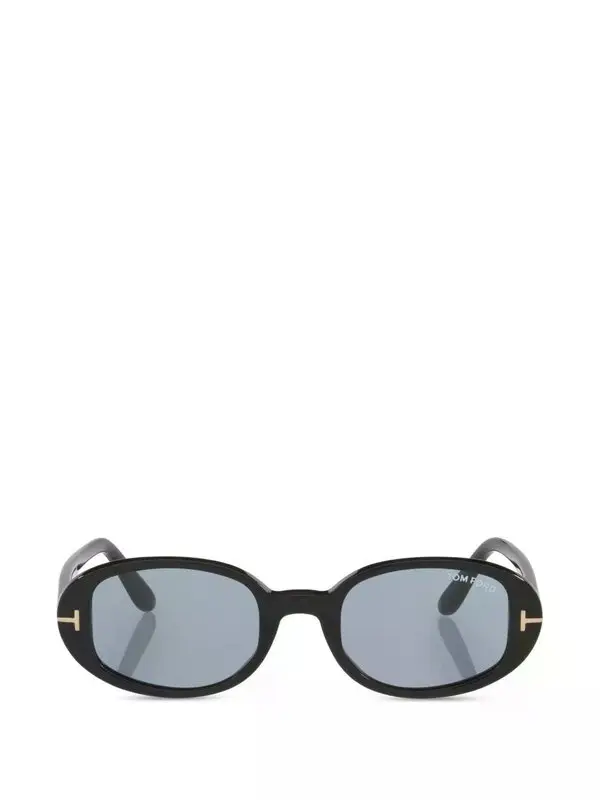 TOM FORD Iggy Oval-frame Sunglasses - Black