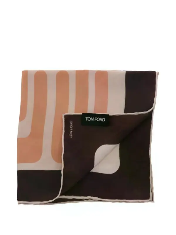 TOM FORD Geometric-print Pocket Square