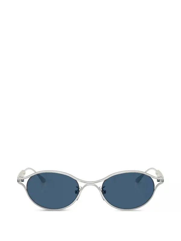 Tory Burch Deco Oval-frame Sunglasses