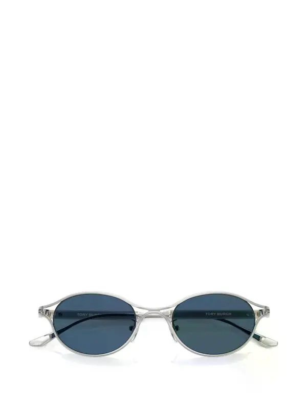Tory Burch Deco Oval-frame Sunglasses