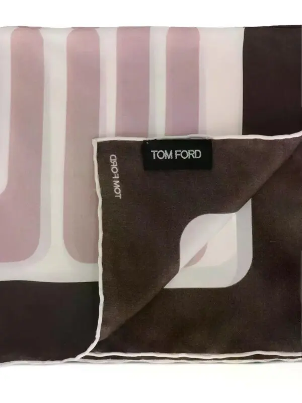 TOM FORD Geometric-print Pocket Square