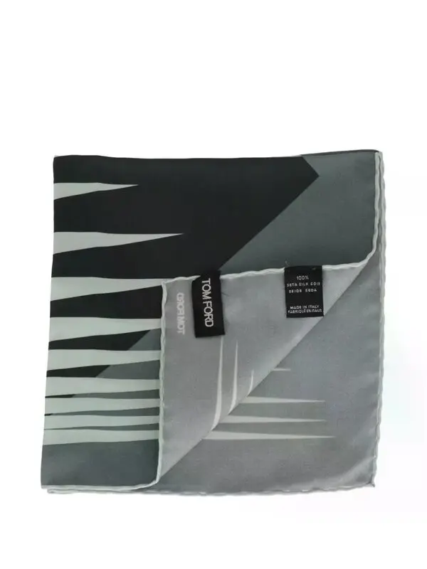 TOM FORD Geometric-print Logo Pocket Square