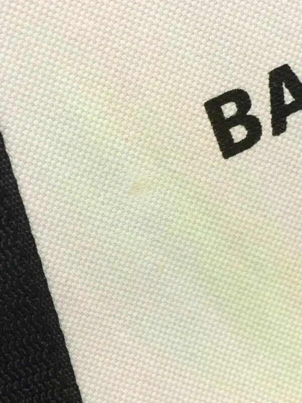 Balenciaga Navy Cabas Canvas Tote Bag