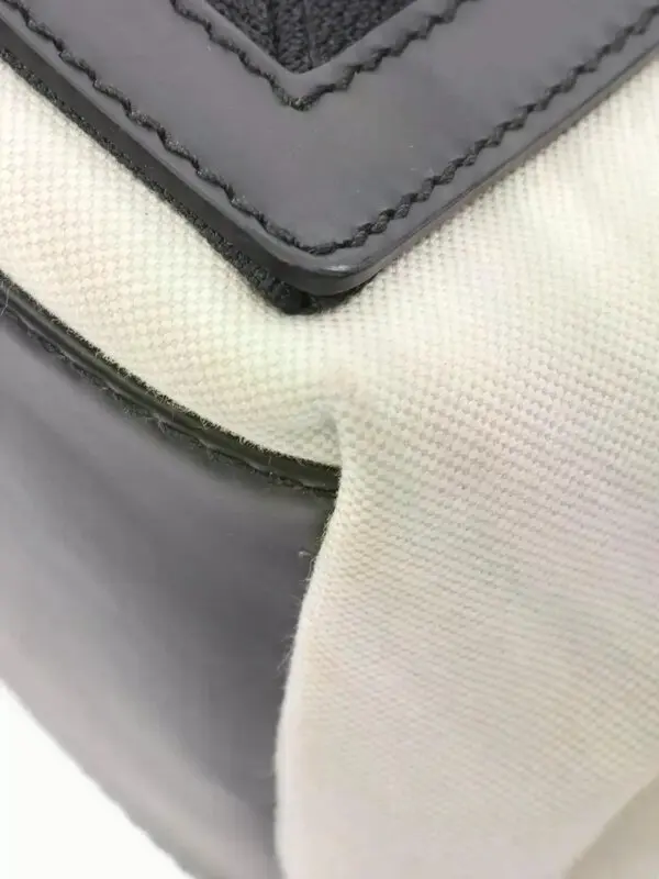 Balenciaga Navy Cabas Canvas Tote Bag