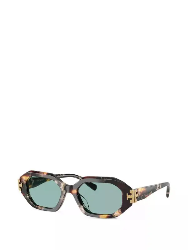 Tory Burch Double T Geometric Sunglasses