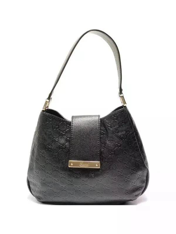 Gucci Guccissima Shoulder Bag - Black