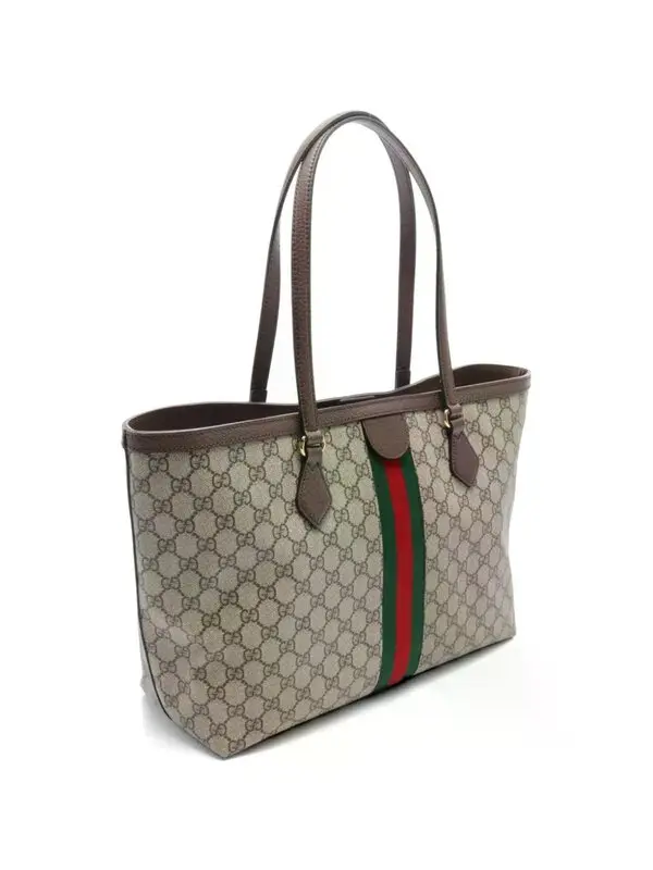 Gucci Gg Supreme Canvas Web Medium Tote Bag
