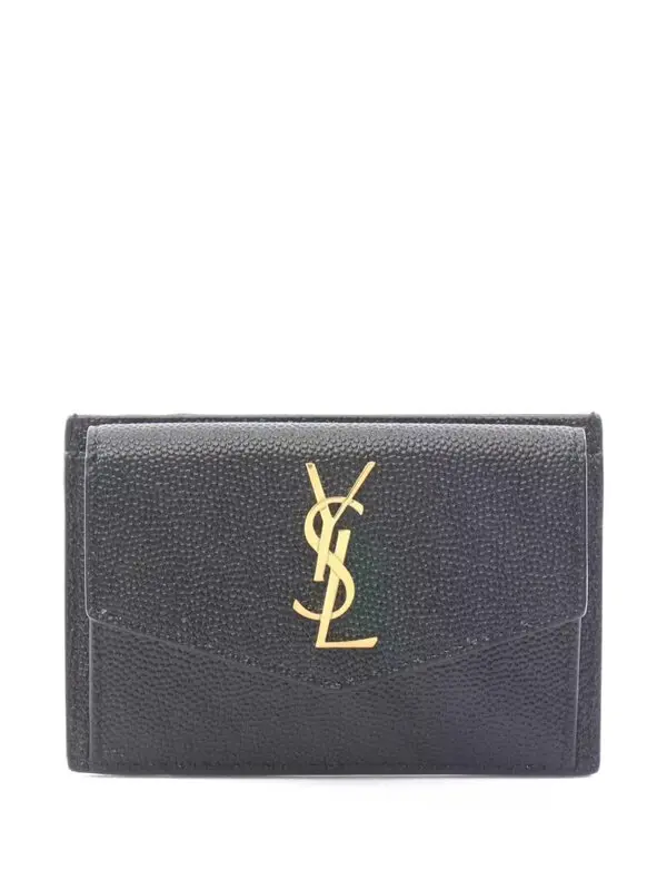 Saint Laurent 2020s Cassandra Leather Card Case - Black