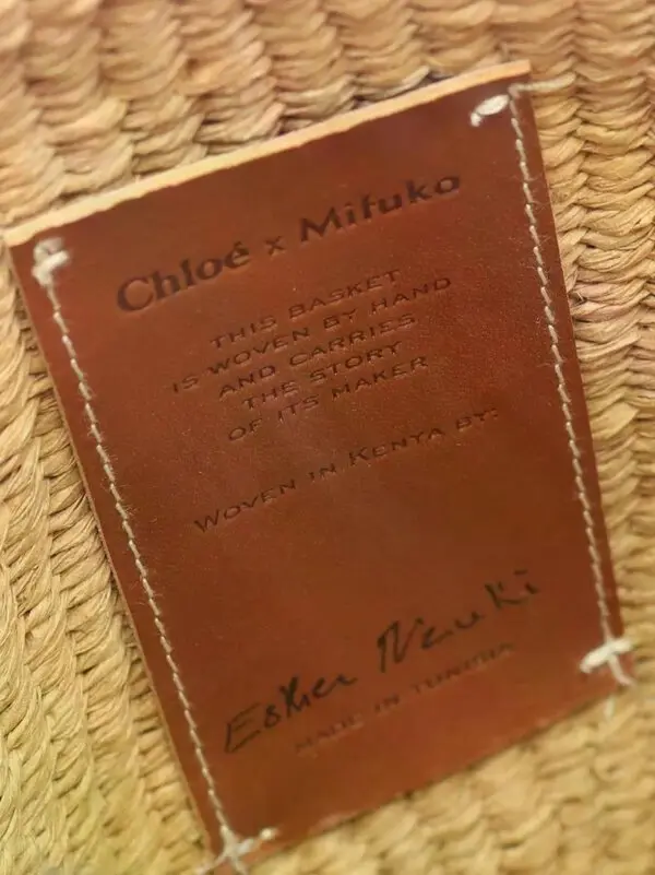 Chloé X Mifuko Woven Tote Bag