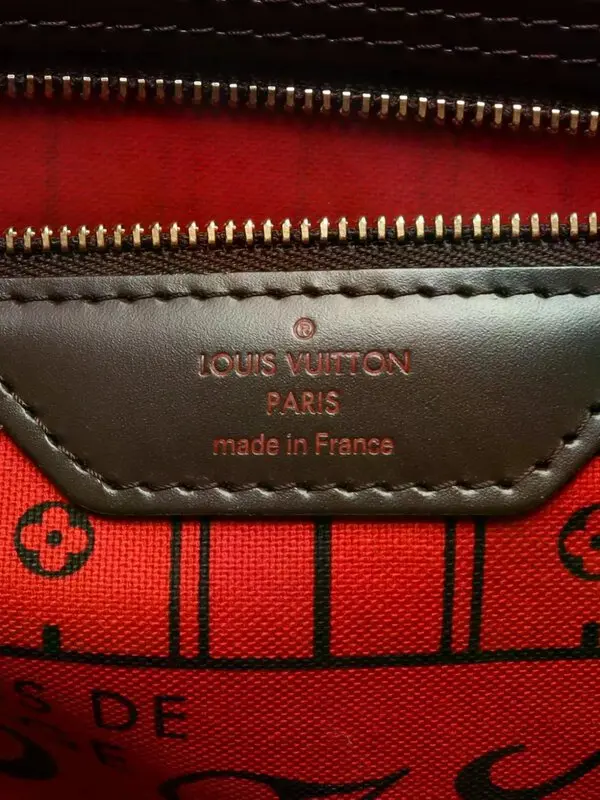LOUIS VUITTON Damier Ebene Neverfull Mm Tote Bag