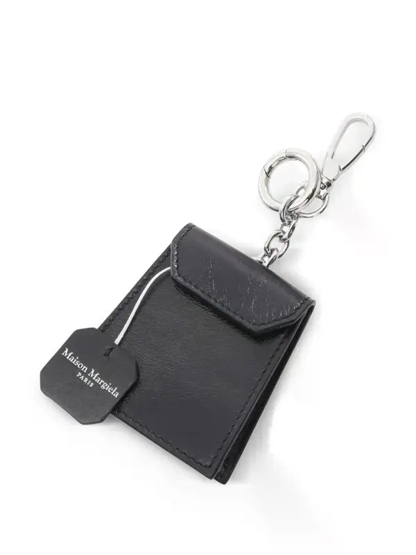MAISON MARGIELA 4 Stitches Tea-bag Bag Charm - Black