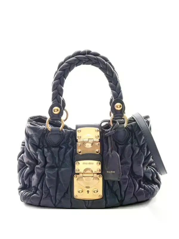 Miu Miu 2000s Matelassé Bag - Blue