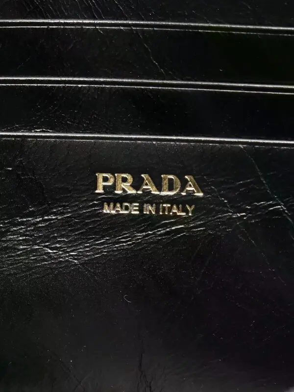 Prada Enamel Triangle Mini Bag