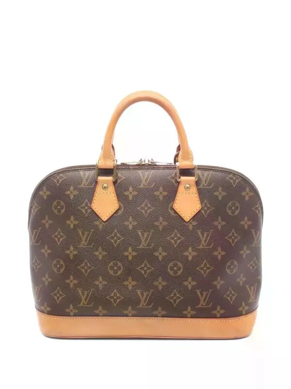 LOUIS VUITTON Monogram Alma Leather Tote Bag