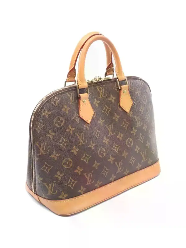 LOUIS VUITTON Monogram Alma Leather Tote Bag