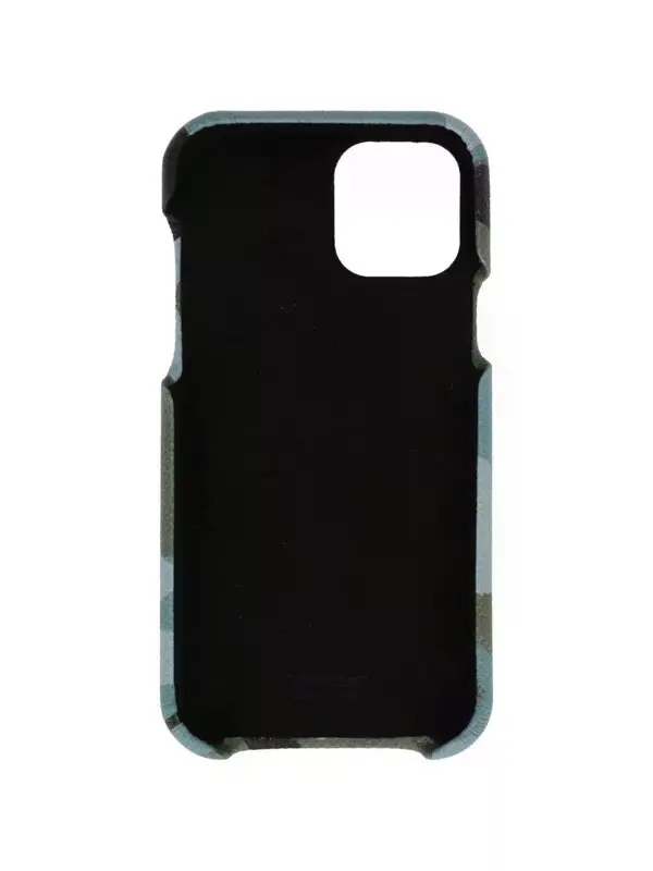 TOM FORD Camouflage-print Grained-texture Phone Case - Blue