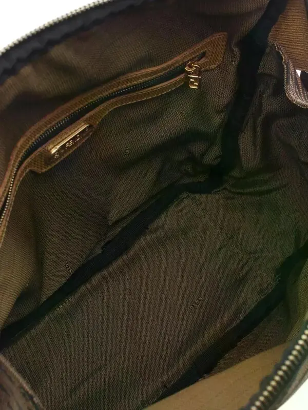 Fendi Zebra Canvas Tote Bag - Neutrals