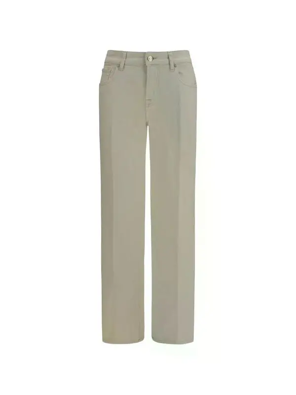 7 For All Mankind Calie Straight-leg Jeans - Neutrals