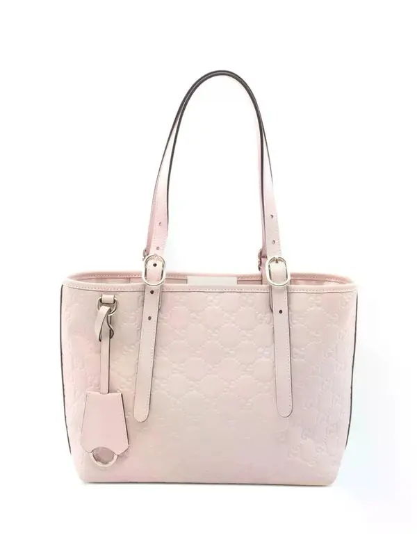 Gucci Leather Tote Bag - Pink