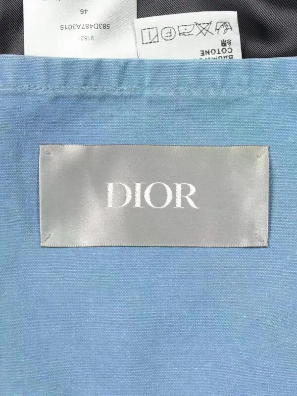Dior Embroidered Logo Denim Jacket