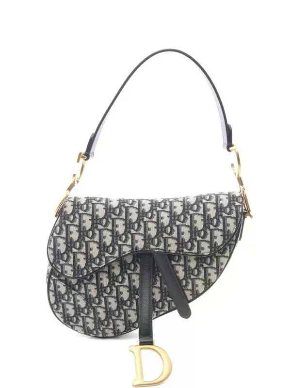 Dior Saddle Oblique Handbag - Neutrals