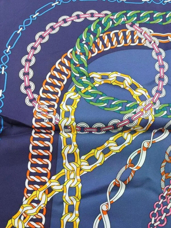 Hermès Carré 90 "réaction En Chaînes" Scarf