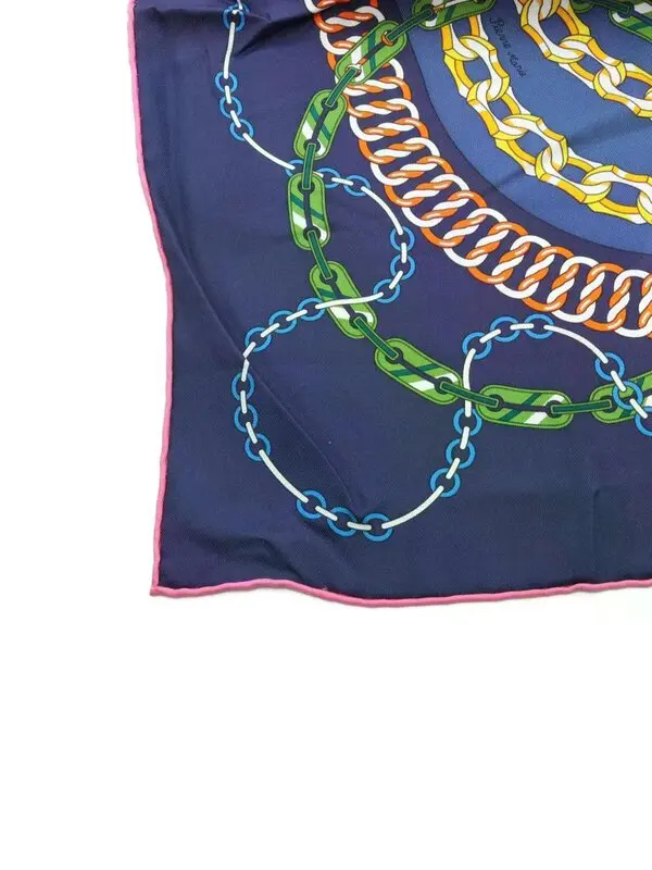 Hermès Carré 90 "réaction En Chaînes" Scarf