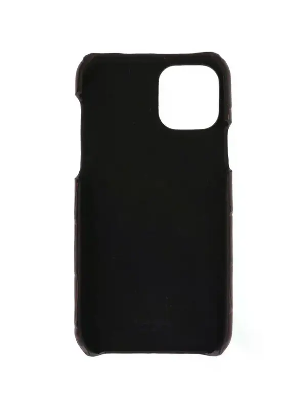 TOM FORD Logo-plaque Croc-effect Leather Phone Case