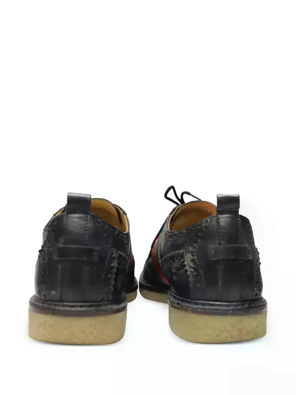 Gucci Web Stripe Derby Brogues