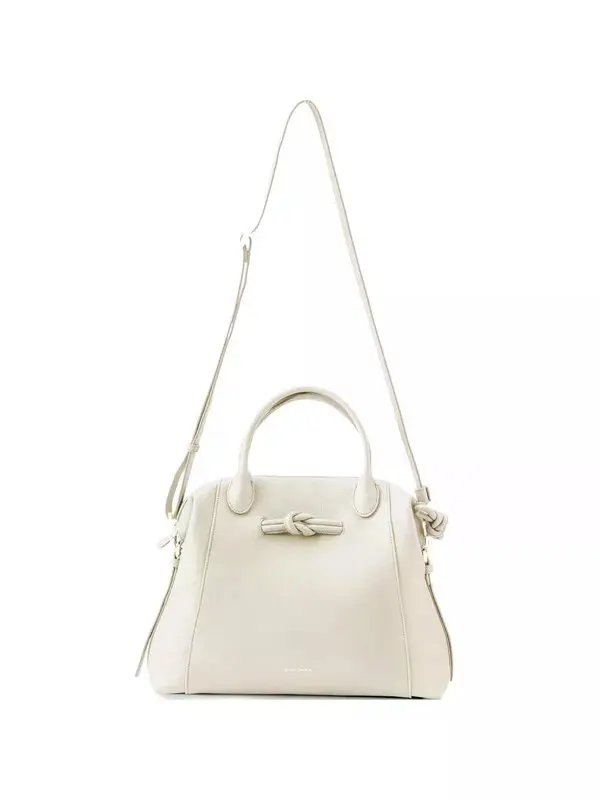 ESIN AKAN Wimbledon Knot Detail Backpack - White