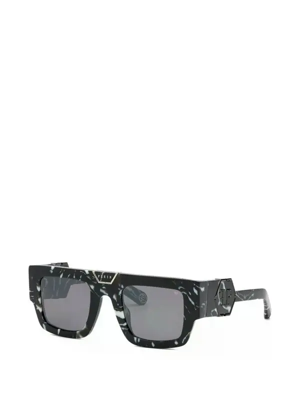 Philipp Plein Marbled Square-frame Sunglasses