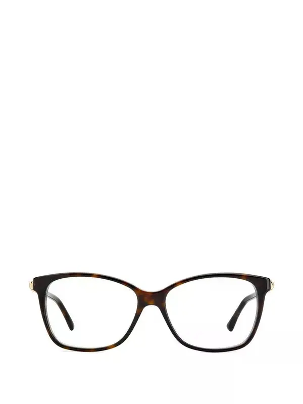 JIMMY CHOO Crystal-embellished Rectangle-frame Glasses