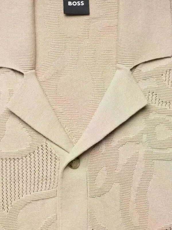 BOSS Jacquard-knit Short-sleeve Polo Shirt