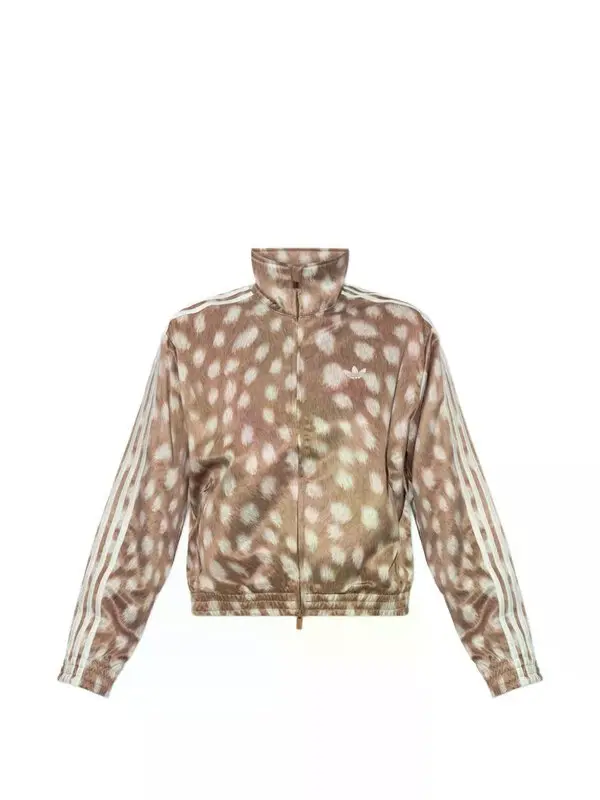Adidas Animal Print Track Jacket - Brown