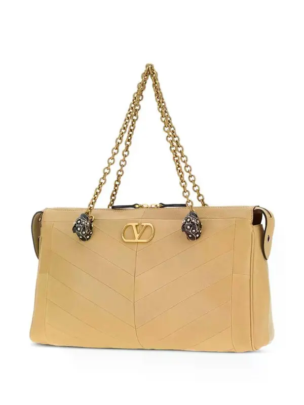 Valentino Garavani Medium Vlogo Signature Quilted Tote Bag