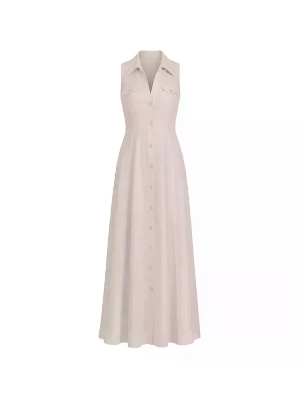 Alice + Olivia Kendall Linen Maxi Dress - Neutrals