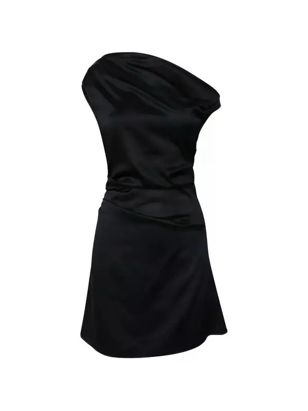 Staud Phare One-shoulder Gathered Mini Dress
