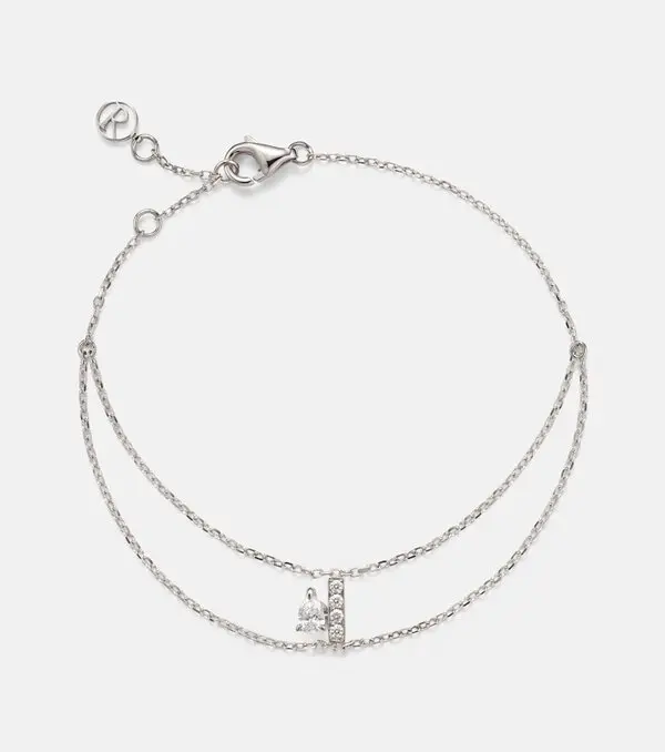 REPOSSI 18kt White Gold Diamond Bracelet - Silver