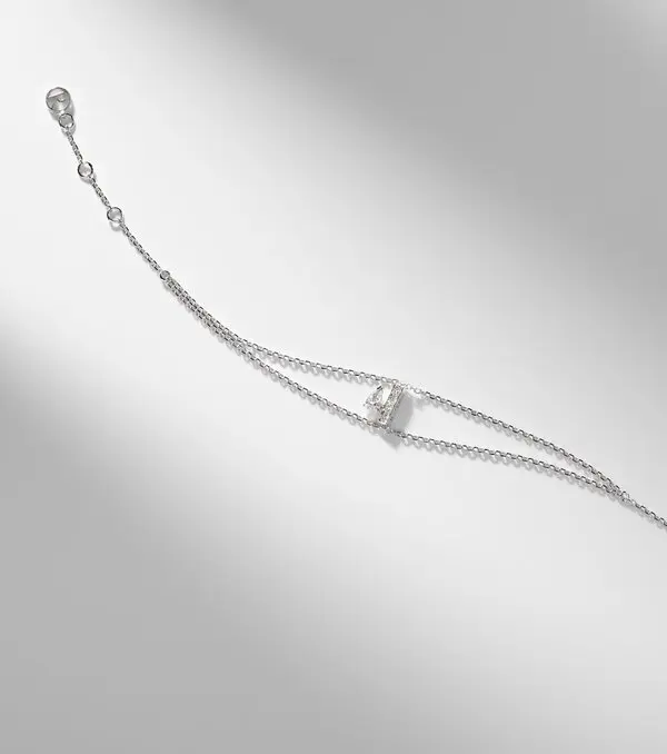 REPOSSI 18kt White Gold Diamond Bracelet - Silver