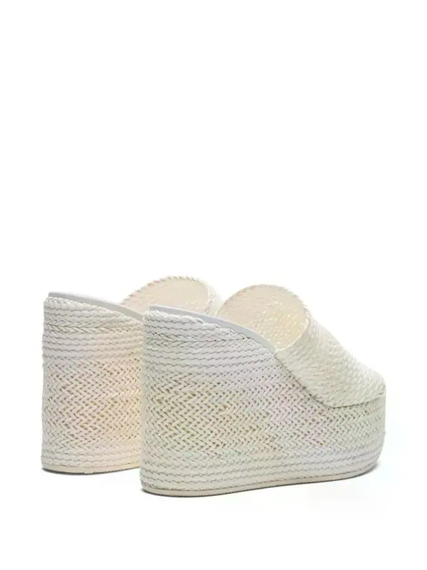 Casadei 80mm Woven Heeled Mules