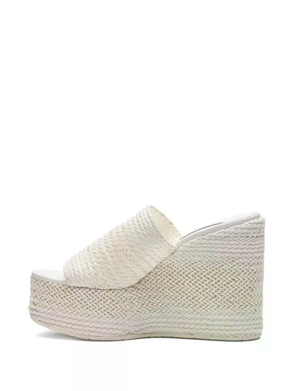 Casadei 80mm Woven Heeled Mules
