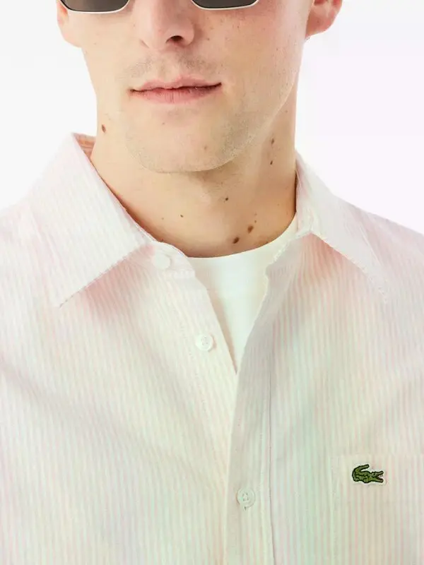 Lacoste Oxford Striped Long-sleeve Shirt