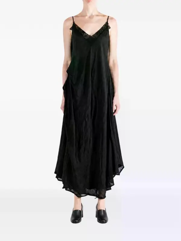 MARC LE BIHAN Lace-trim Gathered Dress