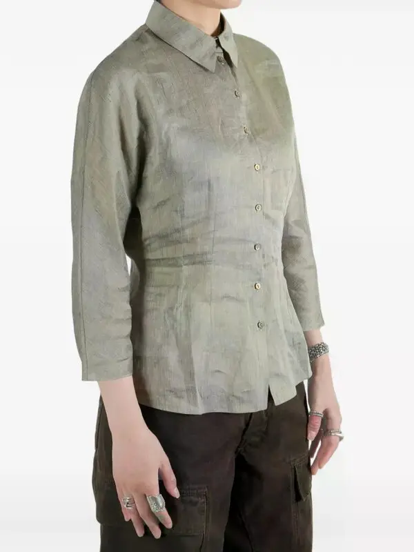 CORTANA Theresa Striped Batwing Sleeve Shirt