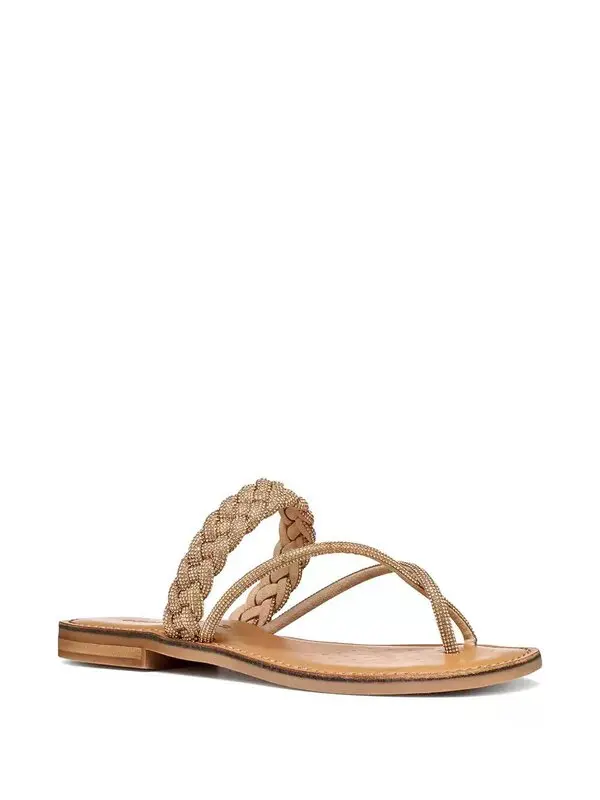 Geox Maddalusia C Crystal-embellished Braided Sandals