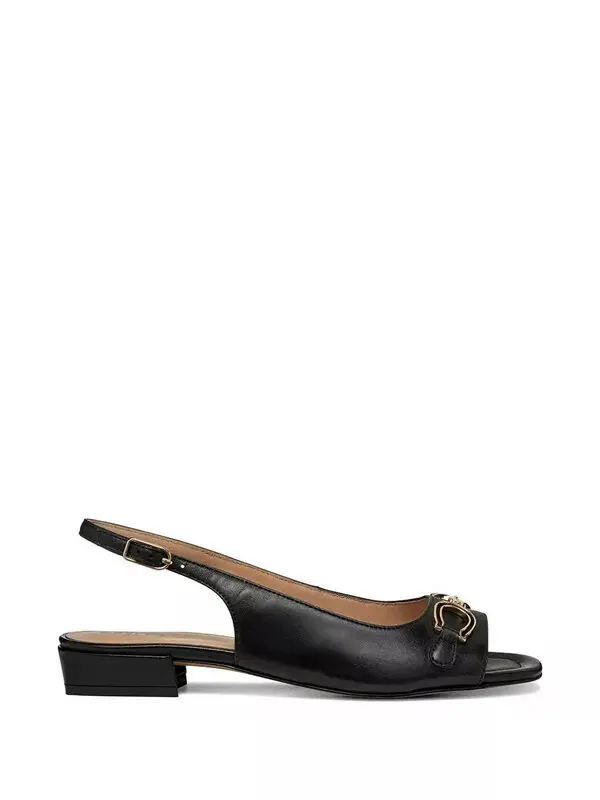 Geox Eraklia Horsebit Slingback Sandals - Black