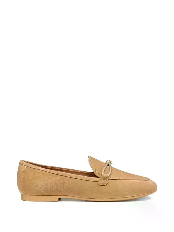 Geox Palmaria Knot-detail Suede Loafers - Neutrals